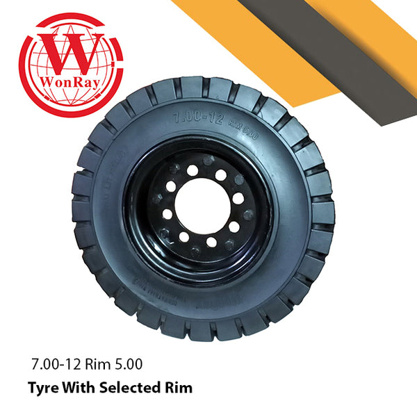 Solid forklift tyre|7.00-12 – Sunbrite Forklifts